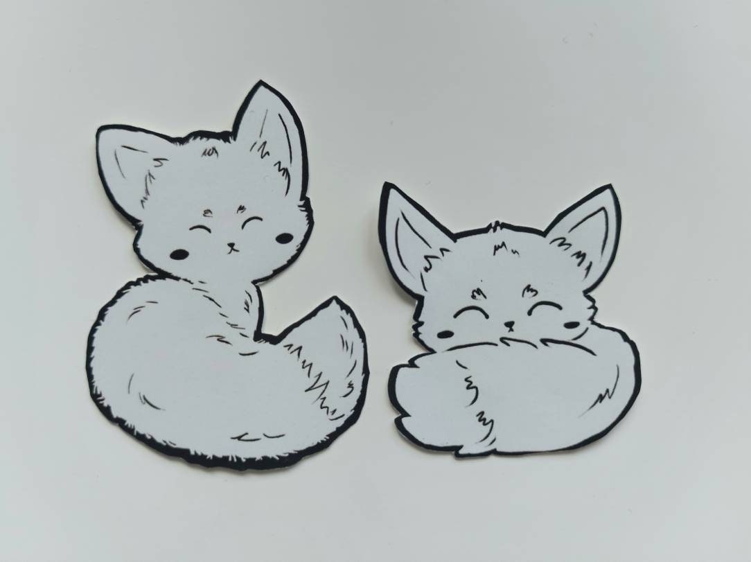 Waterproof Cute Fox Stickers - Etsy