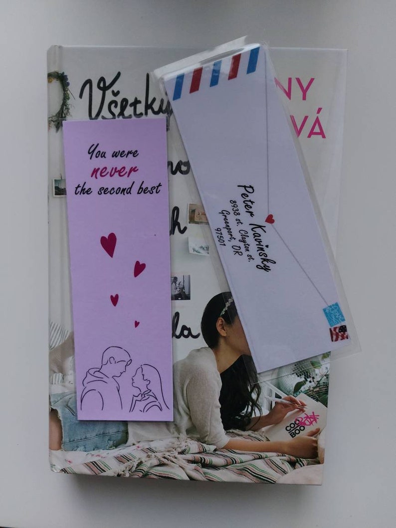 Waterproof Lara Jean to All the Boys I've Loved Bookmarks - Etsy