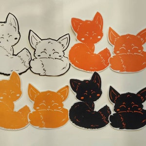 Waterproof Cute Fox Stickers - Etsy