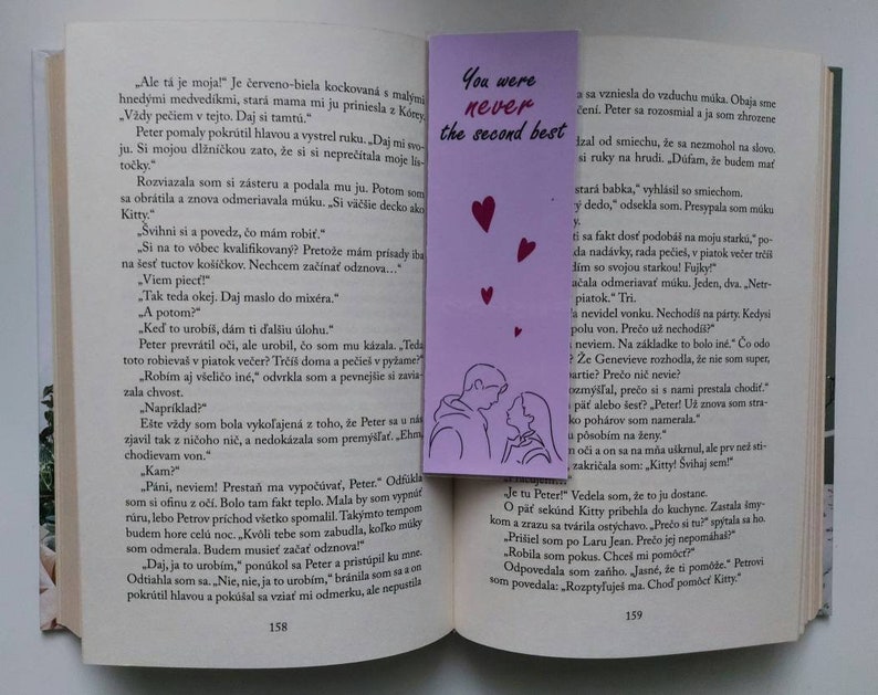 Waterproof Lara Jean to All the Boys I've Loved Bookmarks - Etsy