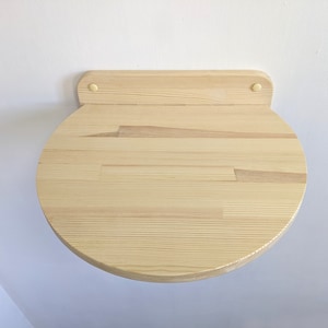 Round XL Shelf for Cats From Pine Wood, Wall Mounted Cat Bed, Cat Bed ...