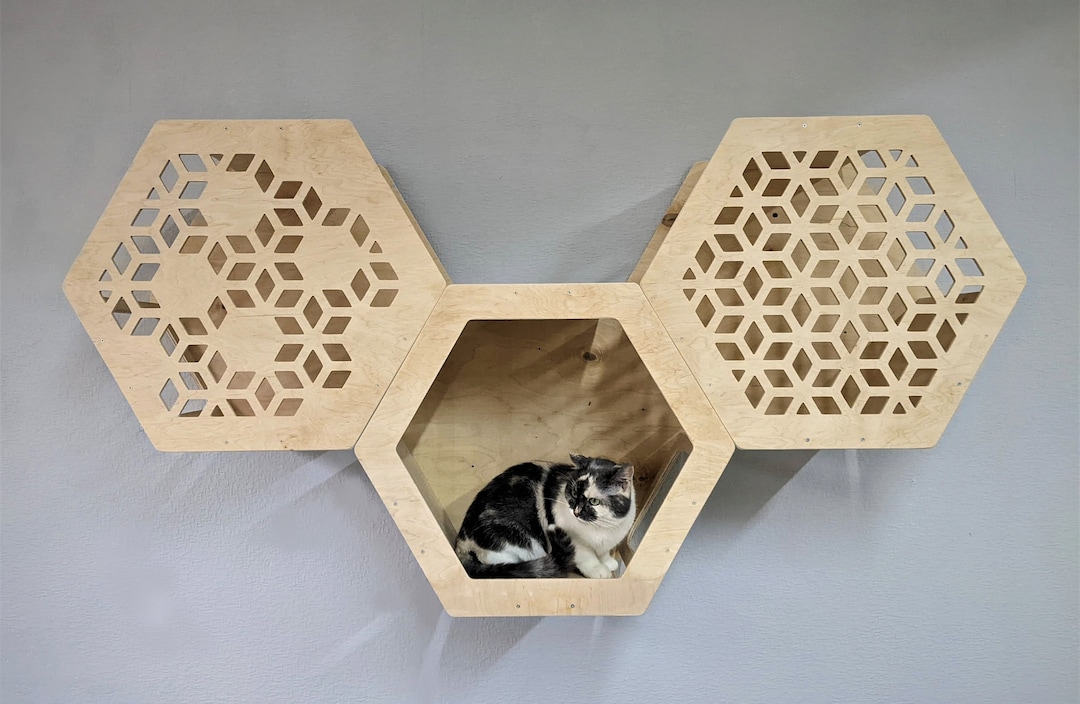 Huge Hexagon for Big Cats, Cat Tree, Cat Shelves, Cat Furniture, Pet ...