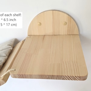 Double Cat Bridge From Pinewood, L Sized With or Without Pillow, Modern ...