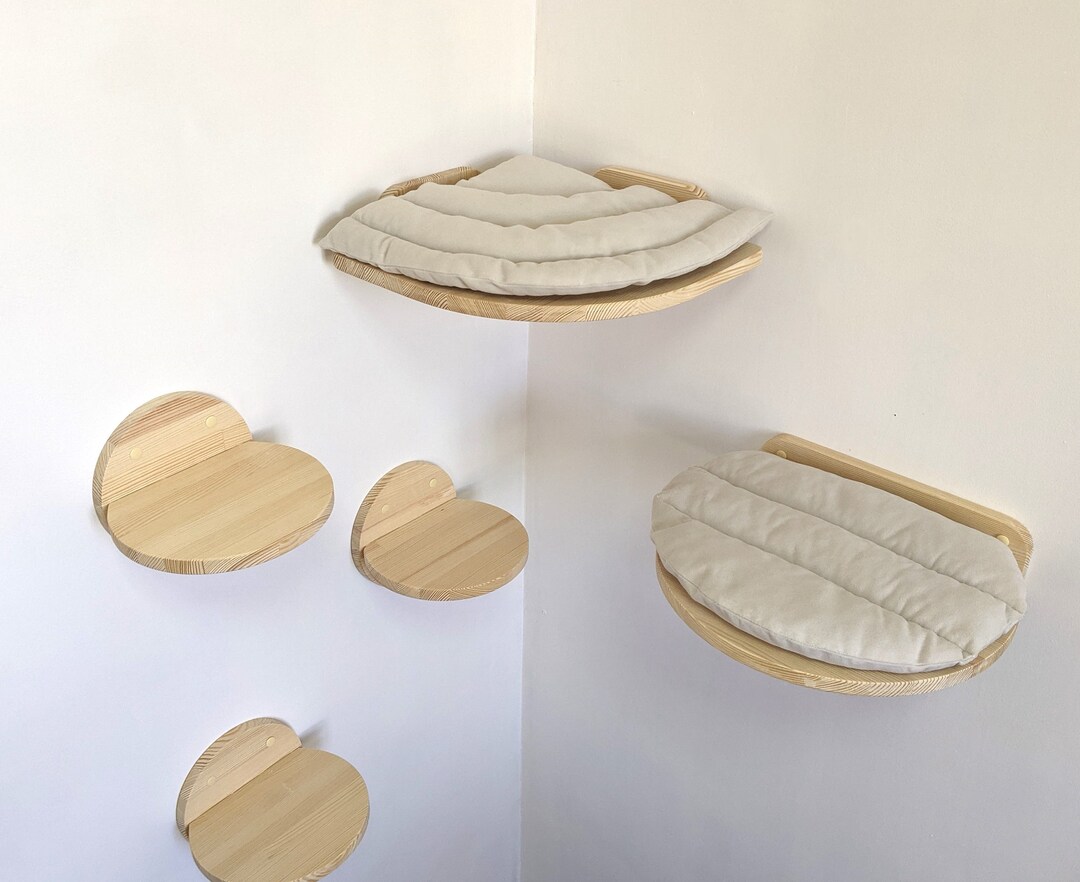 Set "cutie Corner" With 3 Round Steps, Round XL Shelf and Corner Shelf ...