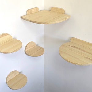 Set "cutie Corner" With 3 Round Steps, Round XL Shelf and Corner Shelf ...