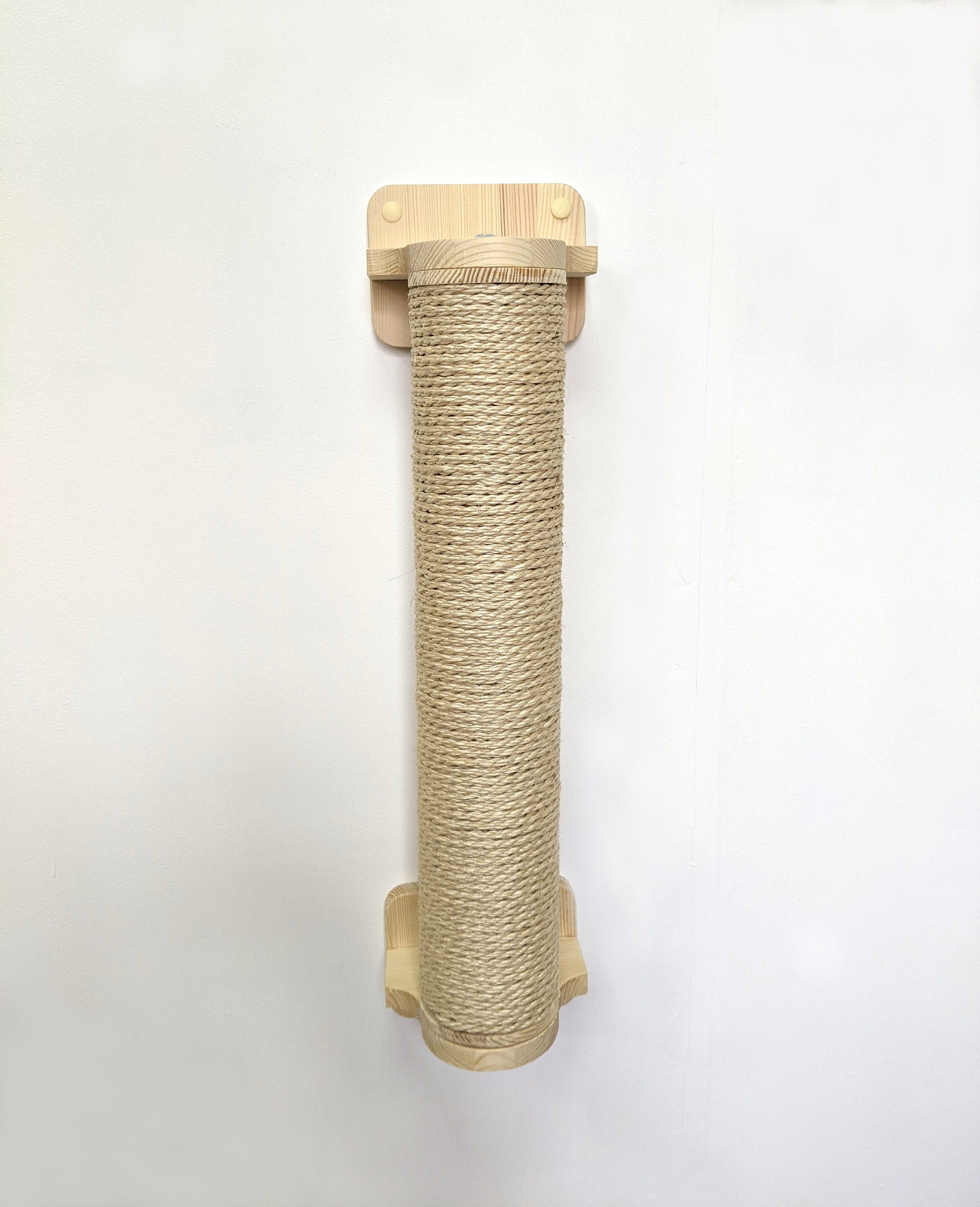 Cat Scratching Post From Pine Wood With Sisal or Cotton Robe - Etsy