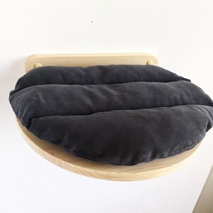 Round XL Shelf for Cats From Pine Wood, Wall Mounted Cat Bed, Cat Bed ...