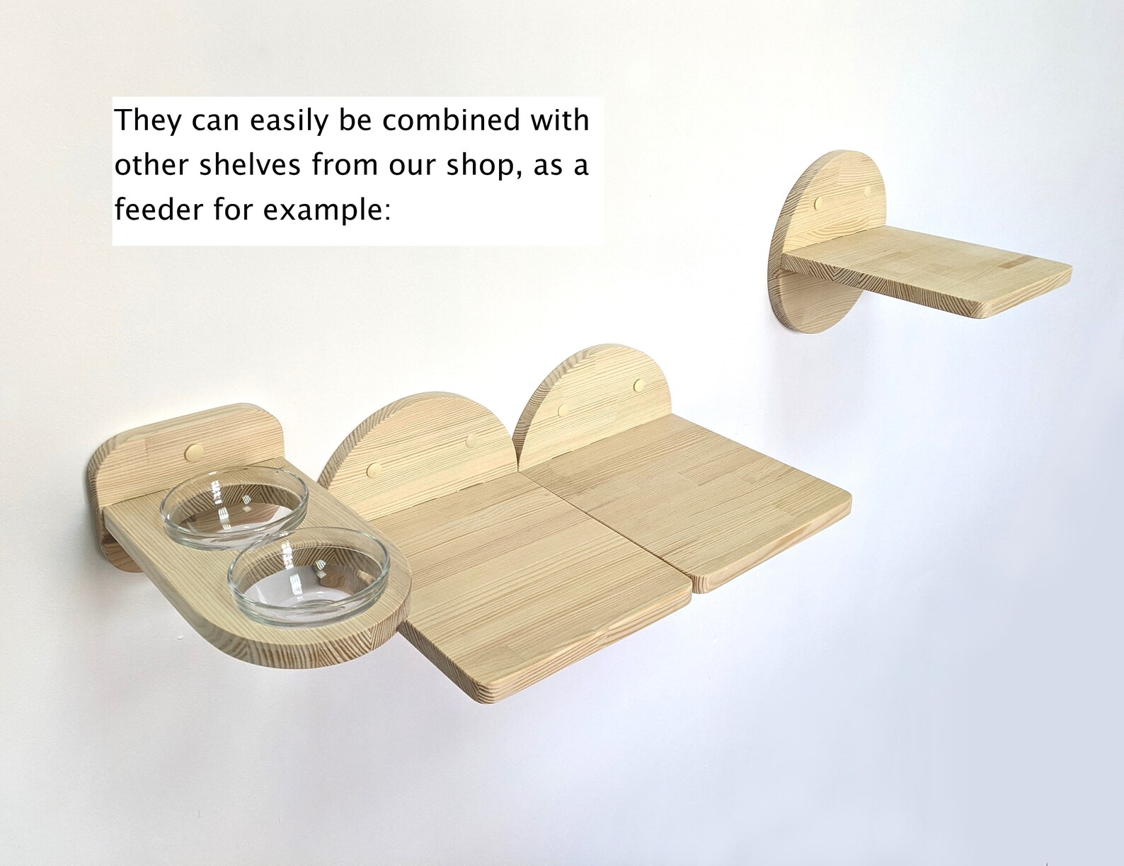 Square L Sized Steps for Cats With or Without Felt, Cat Wall Steps, Cat ...