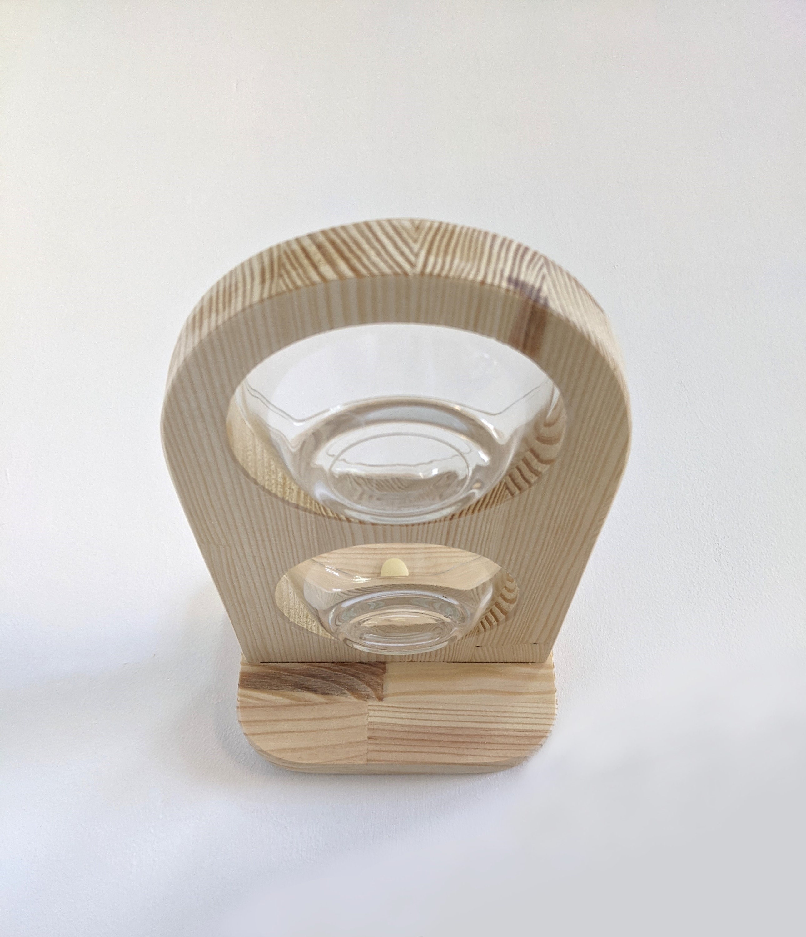 Spacey Cat Feeder Shelf With 2 Bowls, Wall Mounted Cat Feeder, Elevated ...