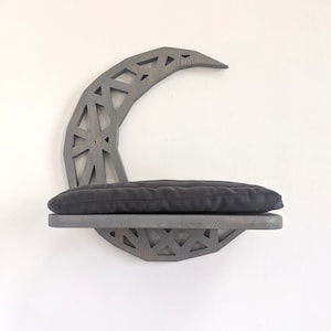 Half Moon Cat Shelf in Geometric Style, Cat Bed, Cat Furniture, Cat ...