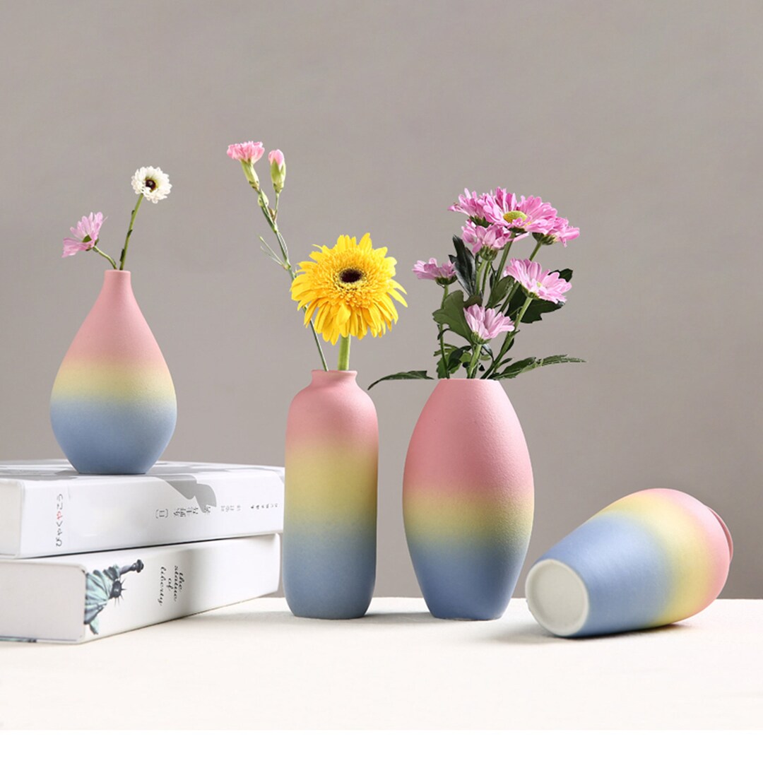 Ceramic Vases for Decorrainbow Vasedecor for Vase Home - Etsy