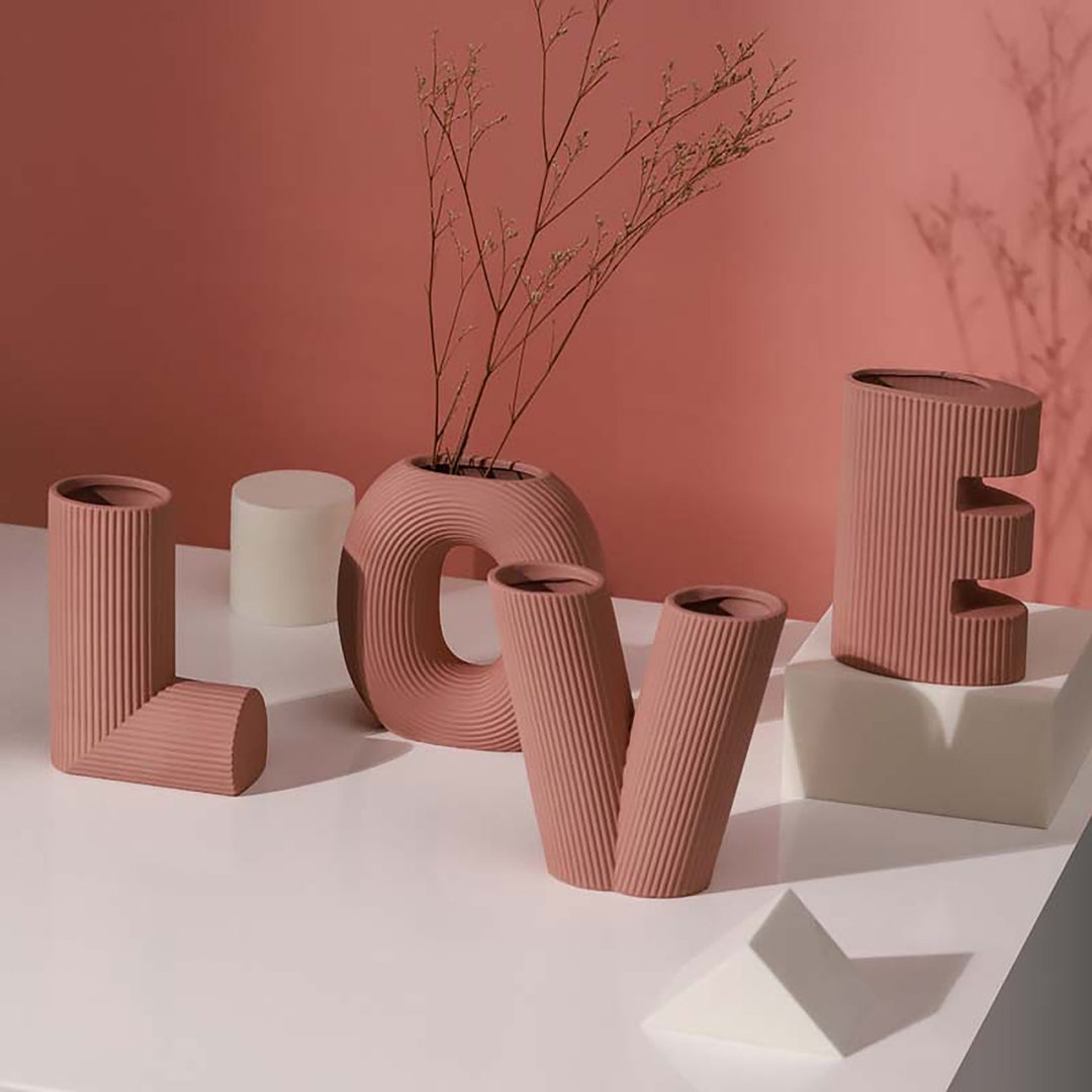 Cute Ceramic Vases for Decorplanter Pot Alphabet - Etsy