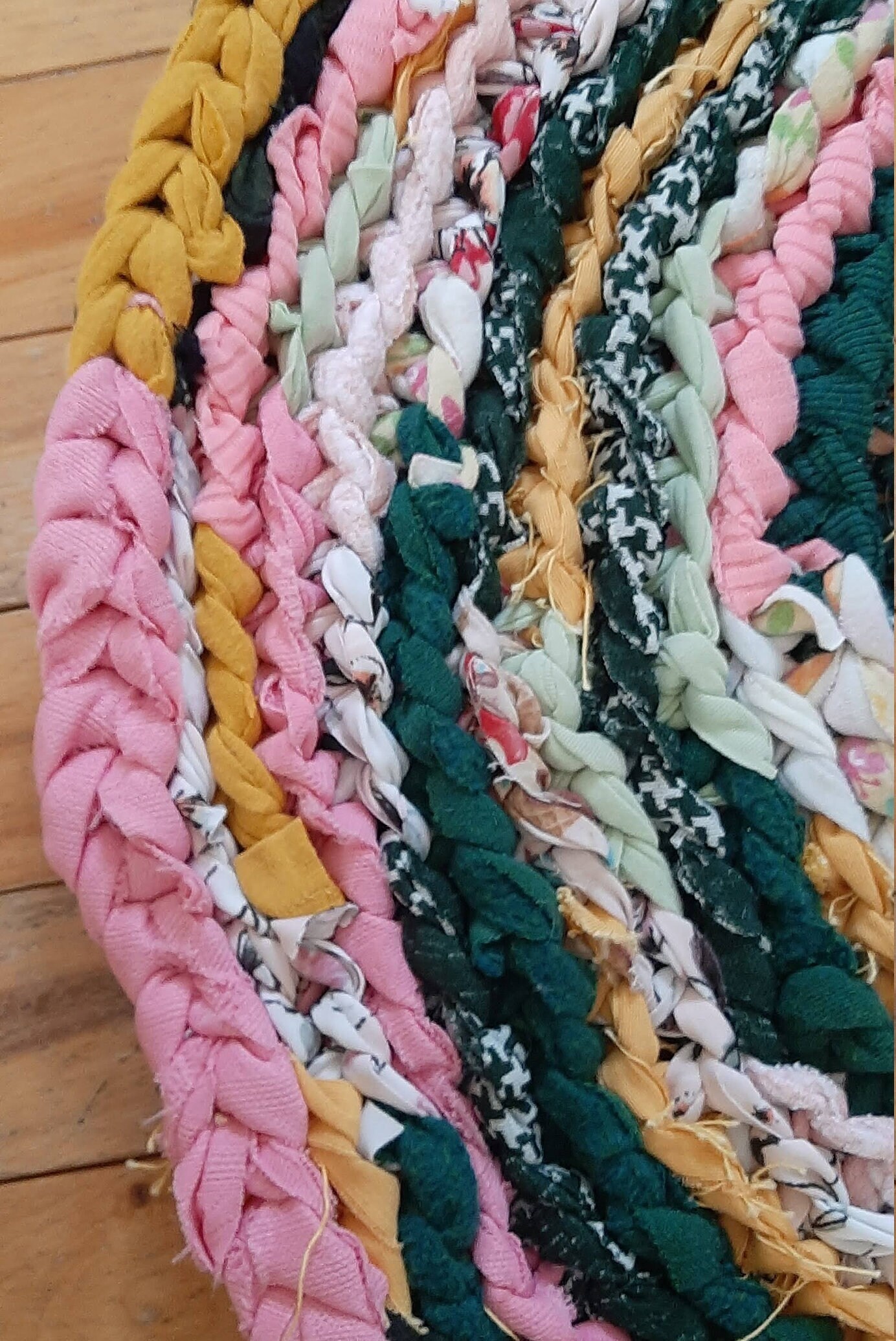 Crocheted Rag Rugs Eco Friendly Rug Retro Home Decor Handmade Rug Small ...