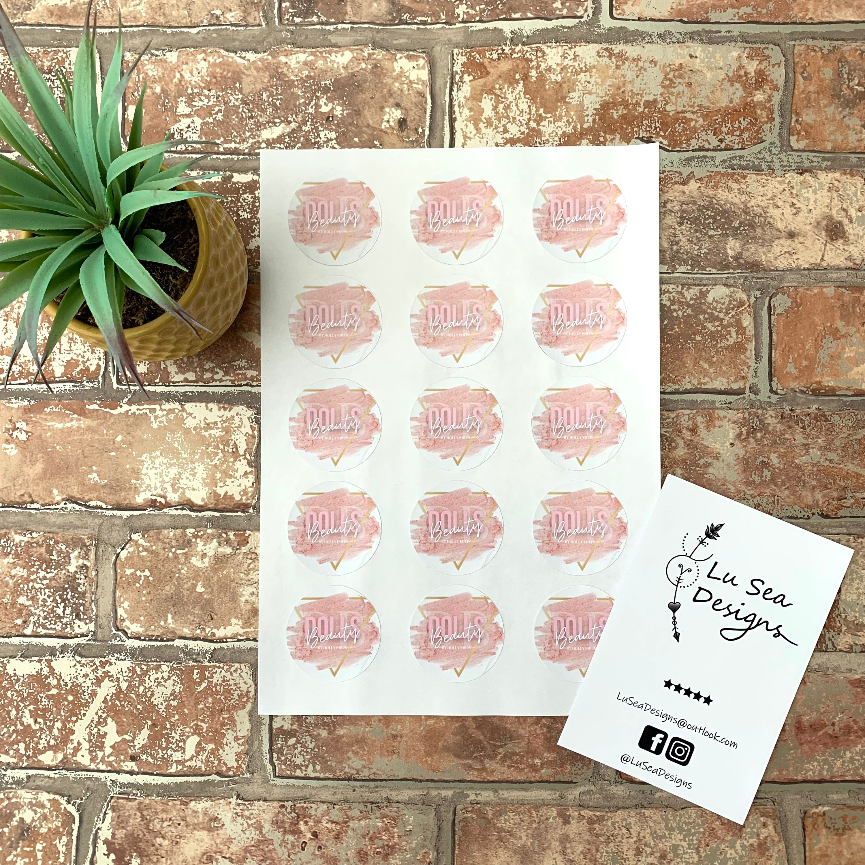 Custom Stickers Personalised Logo Your Design Small Business - Etsy UK