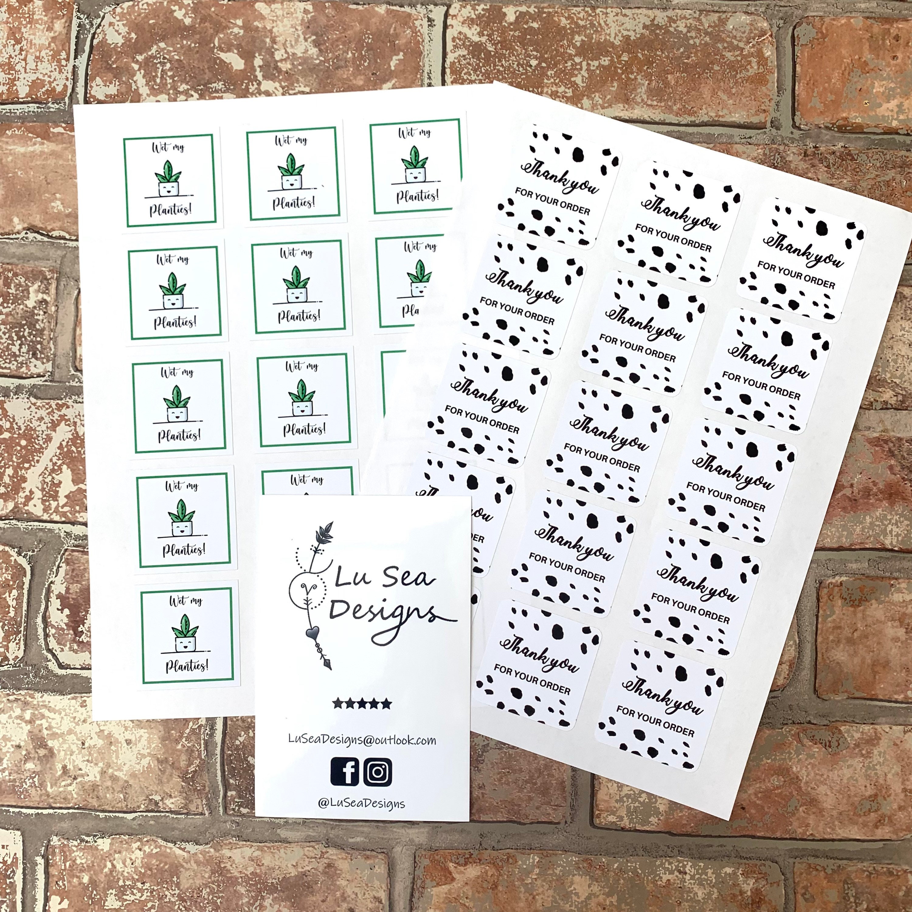 Square Stickers Labels Personalised Logo Design Custom - Etsy UK