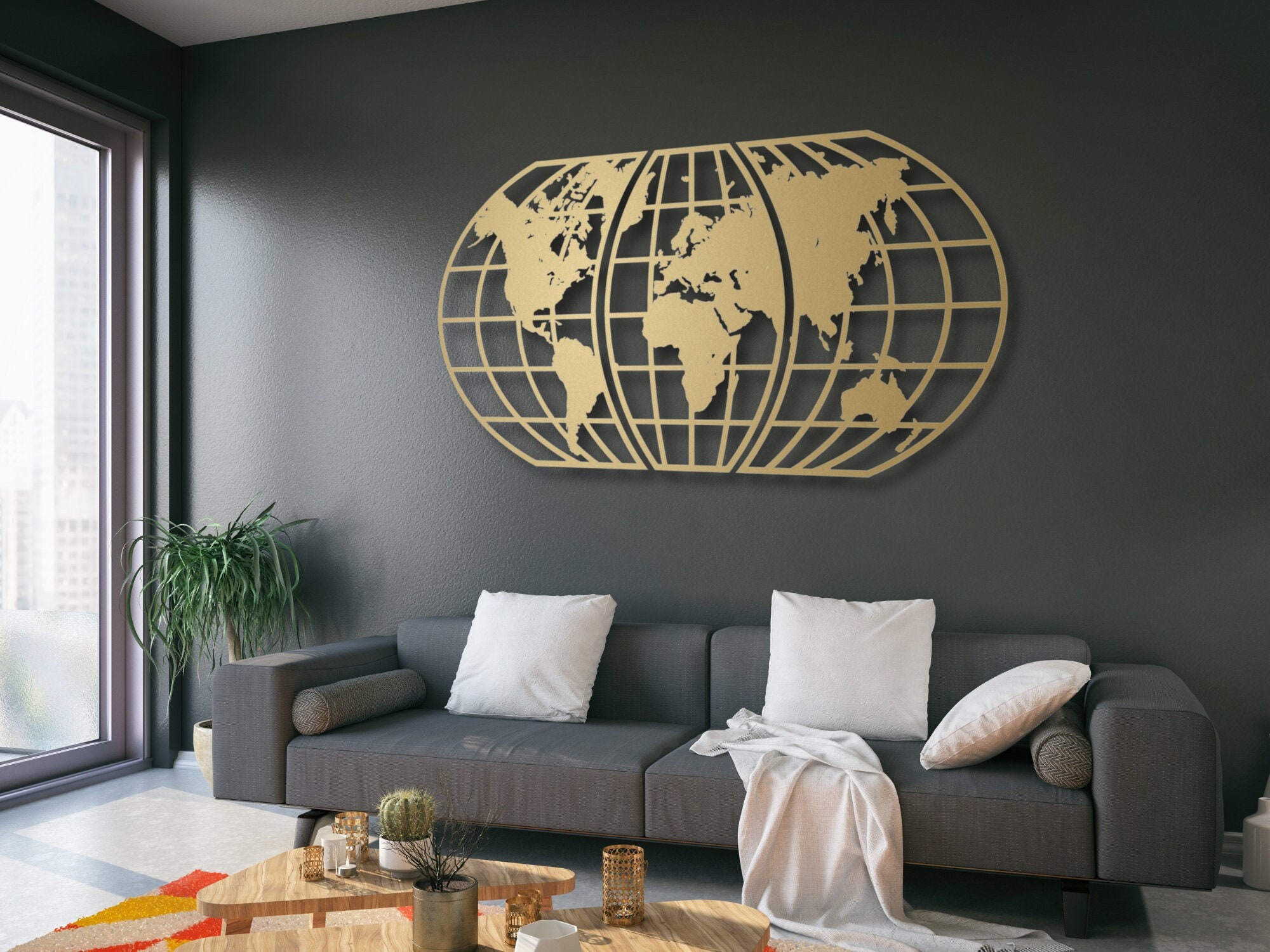 3d Wooden World Map, Home Decor, World Map Wall Art, Housewarming Gift ...