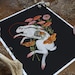 White Rabbit With Poppy Flowers Giclee Print From Original Hand ...