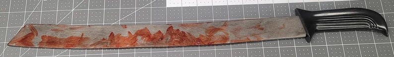 Megan Paper Cutter Handle Style Fake Machete Prop Cosplay Halloween ...
