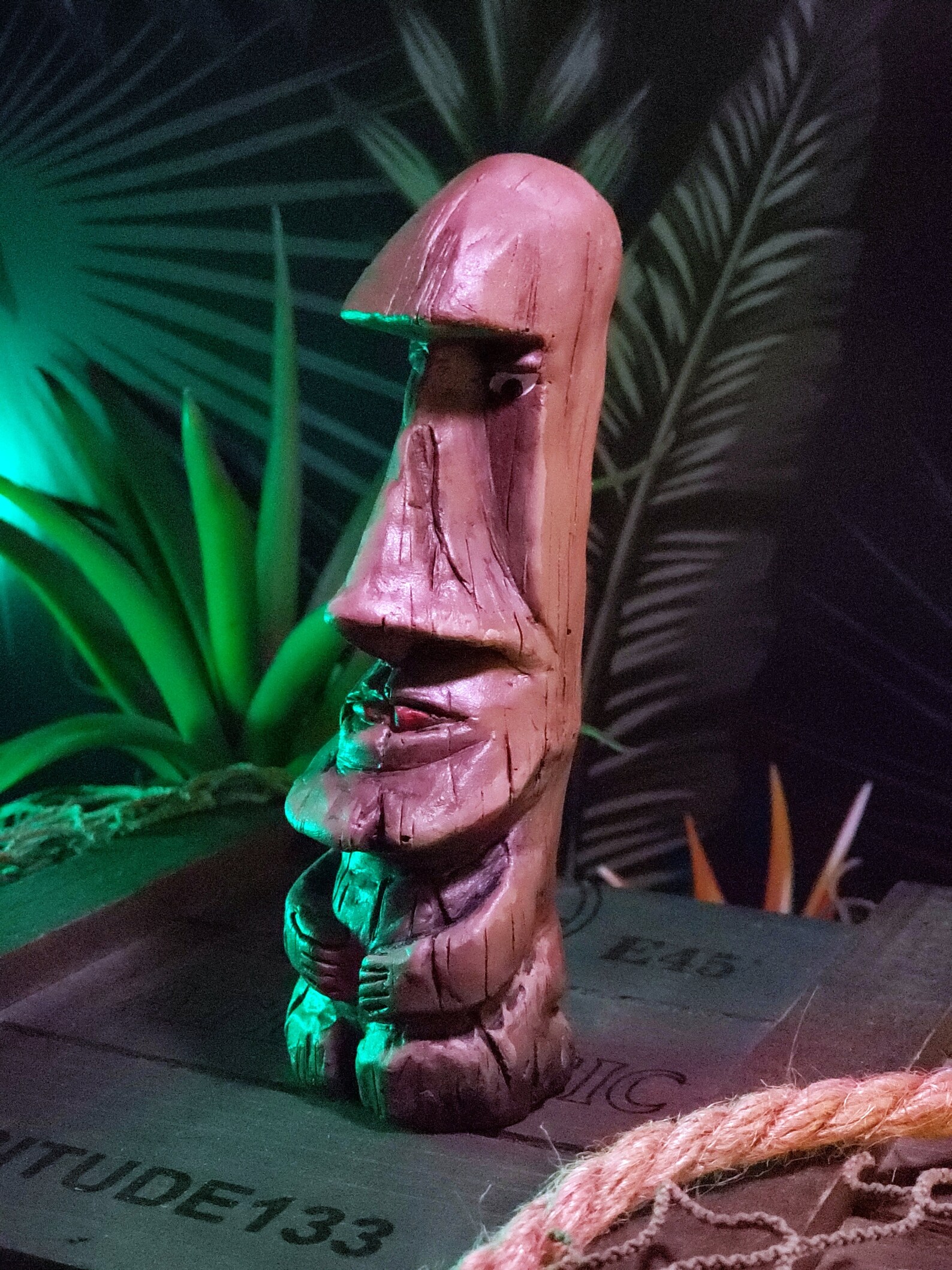 Big Barney Resin Tiki Statue - Etsy