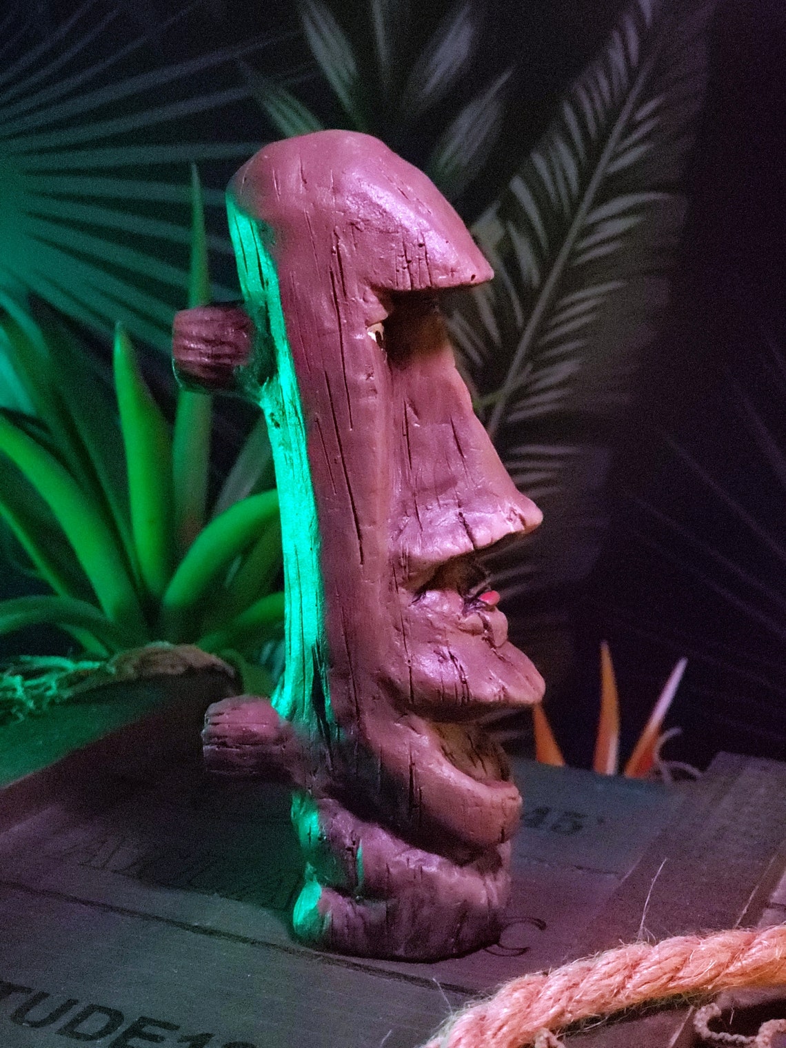 Big Barney Resin Tiki Statue - Etsy