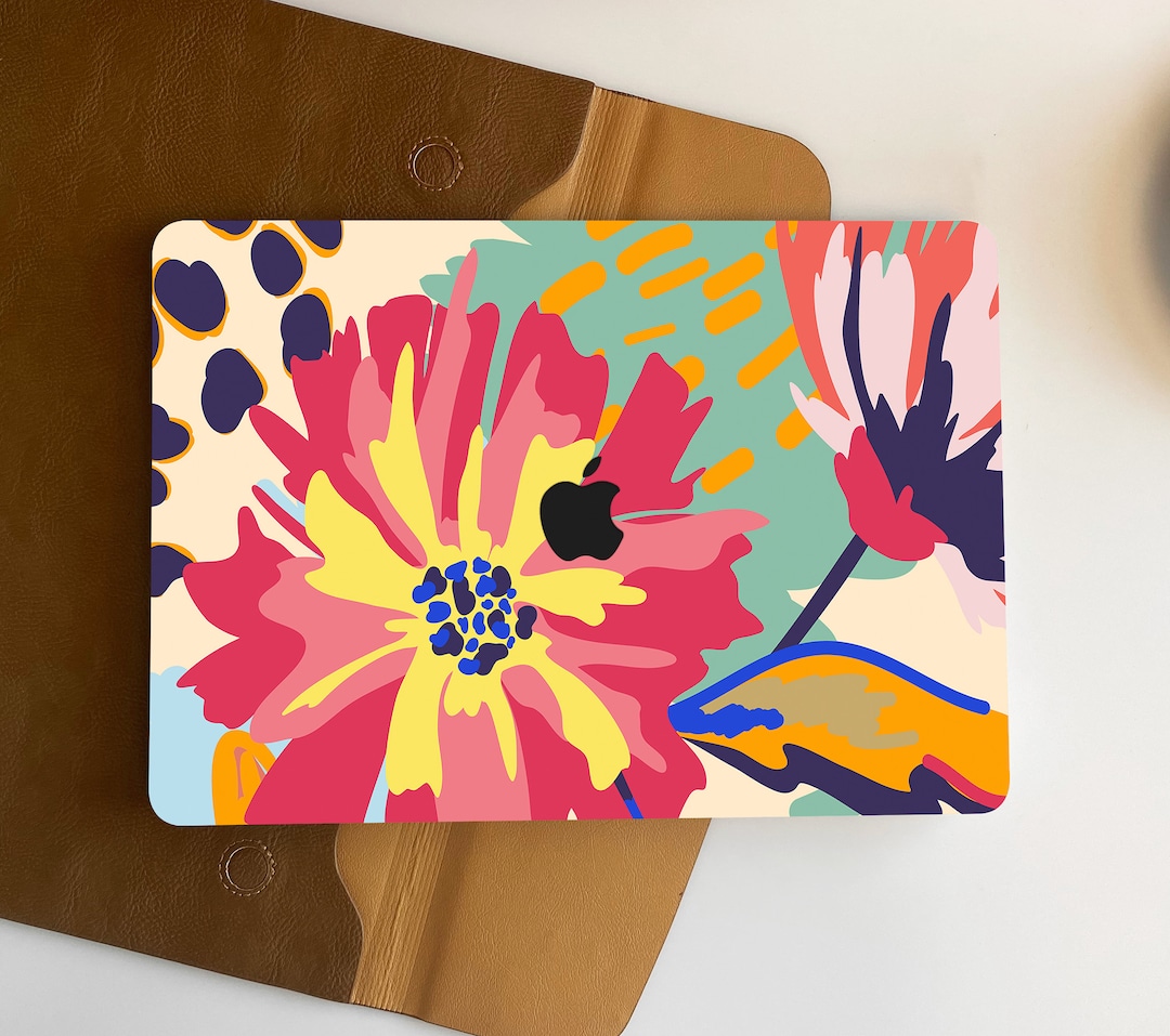Boho Flowers Graffiti MacBook Case Personalized Case for MacBook Pro 13 ...