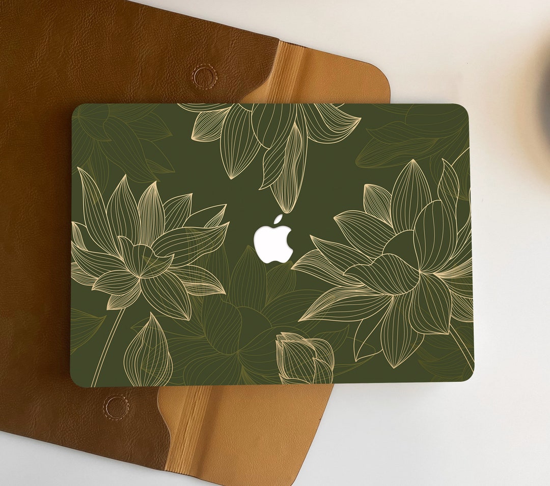 Striped Lotus New Pro Mac Hard Protective Case Personalized Name for ...