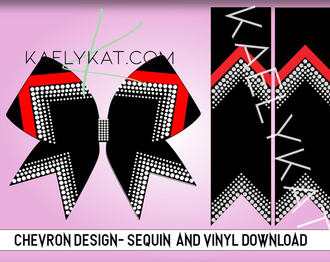 Sequin Dot Vinyl Design for Cheer Bows SVG File Download - Etsy