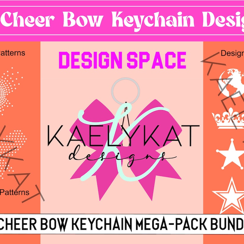 Cheer Bow Key Chain - Etsy