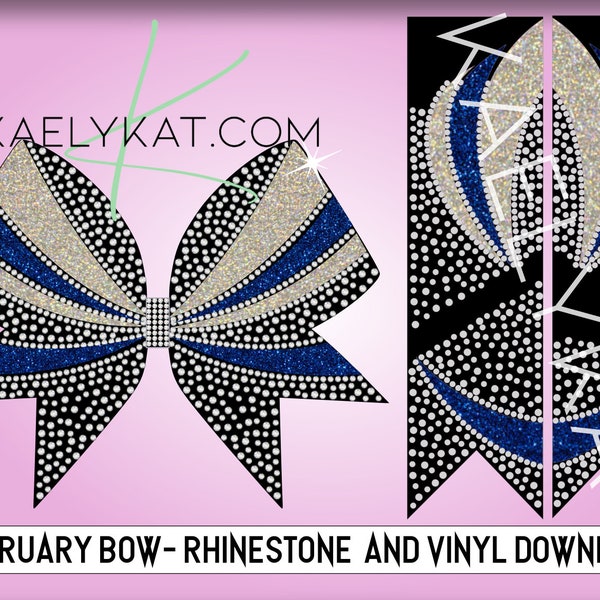 Cheer Bow Tail Design Digital File - Etsy UK