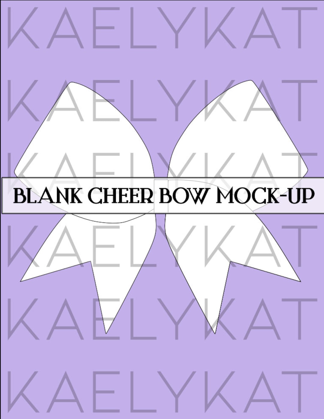 Cheer Bow Editable Blank Mock up Download Svg - Etsy