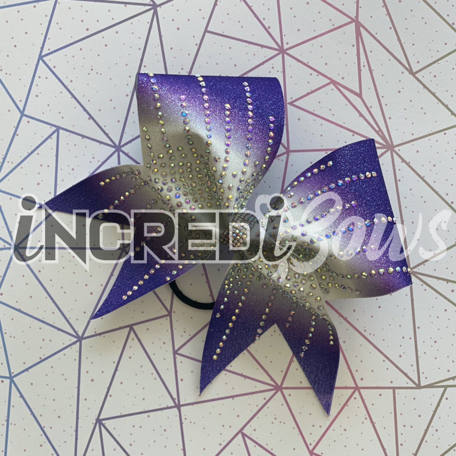 Rhinestone Template for Cheer Bows Silhouette File Download Spider ...