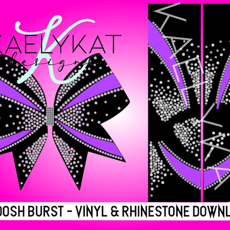Burst Rhinestones Cheer Bow - Etsy