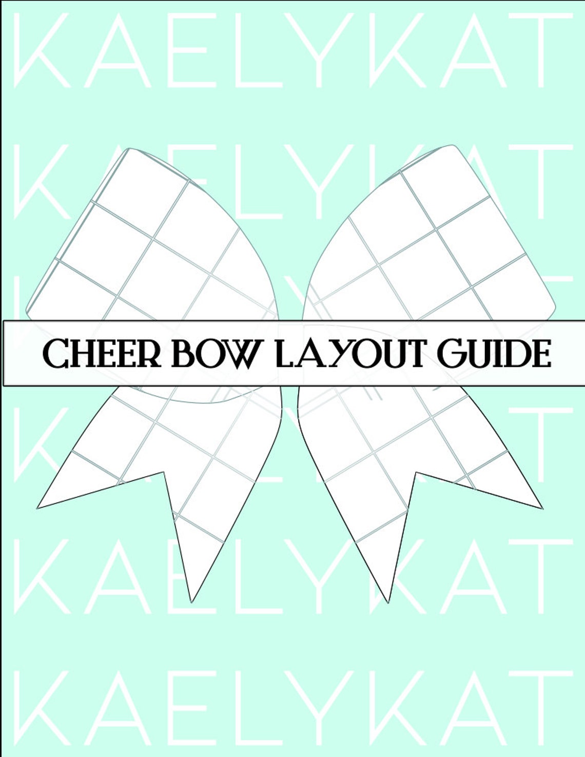 Cheer Bow Layout Guide Template - Etsy