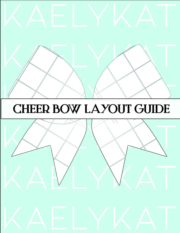 Cheer Bow Layout Guide Template - Etsy