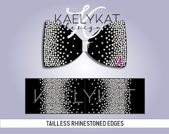 Rhinestone Template Design for Cheer Bows SVG File Download - Etsy