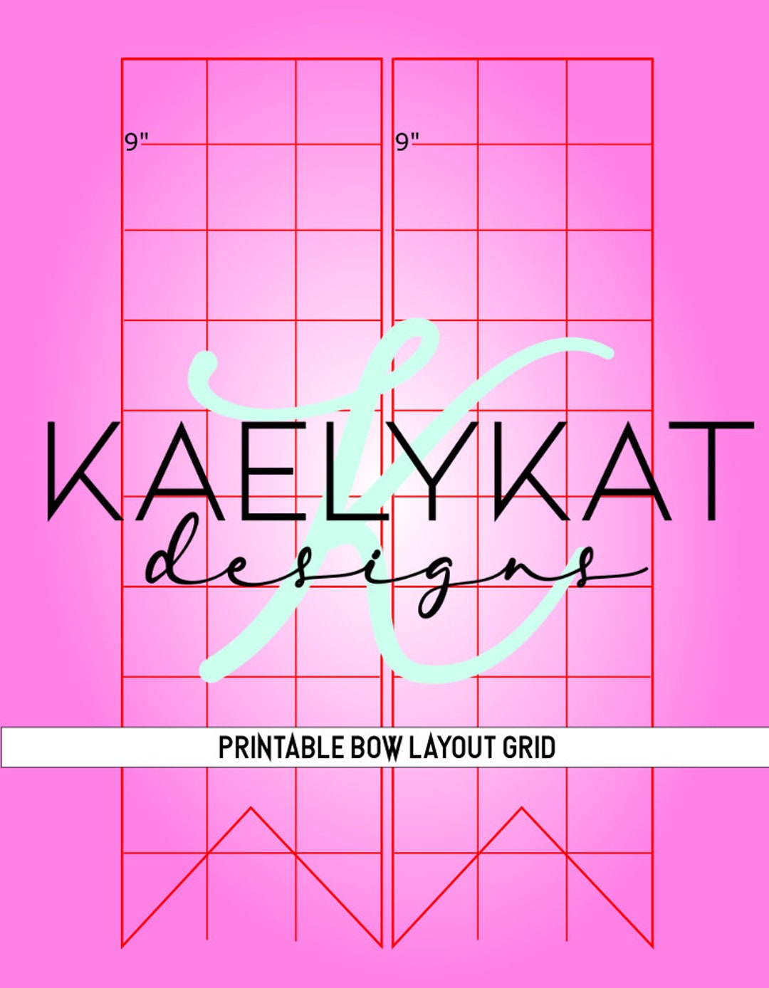 PRINTABLE Cheer Bow Layout Grid Download - Etsy