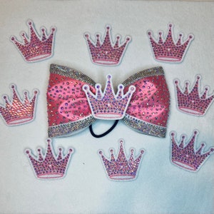 Rhinestone Crown Removable Center Piece for Cheer Bows - Etsy