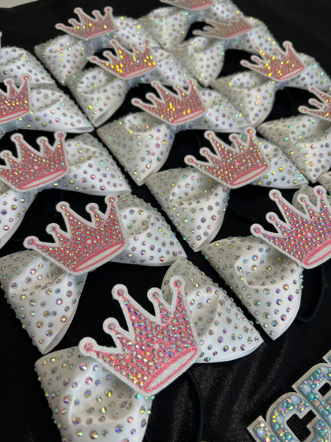 Rhinestone Crown Removable Center Piece for Cheer Bows - Etsy