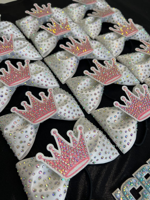 Rhinestone Crown Removable Center Piece for Cheer Bows | Etsy