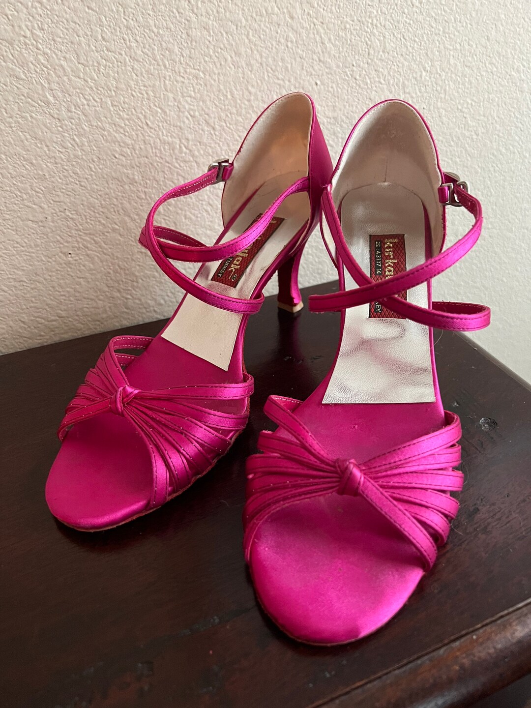 MG Pink Dance Shoes: Latin, Salsa, Ballroom Dance Heels Perfect for ...