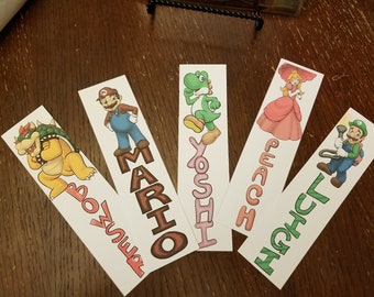 Super Mario Bookmark - Etsy Canada
