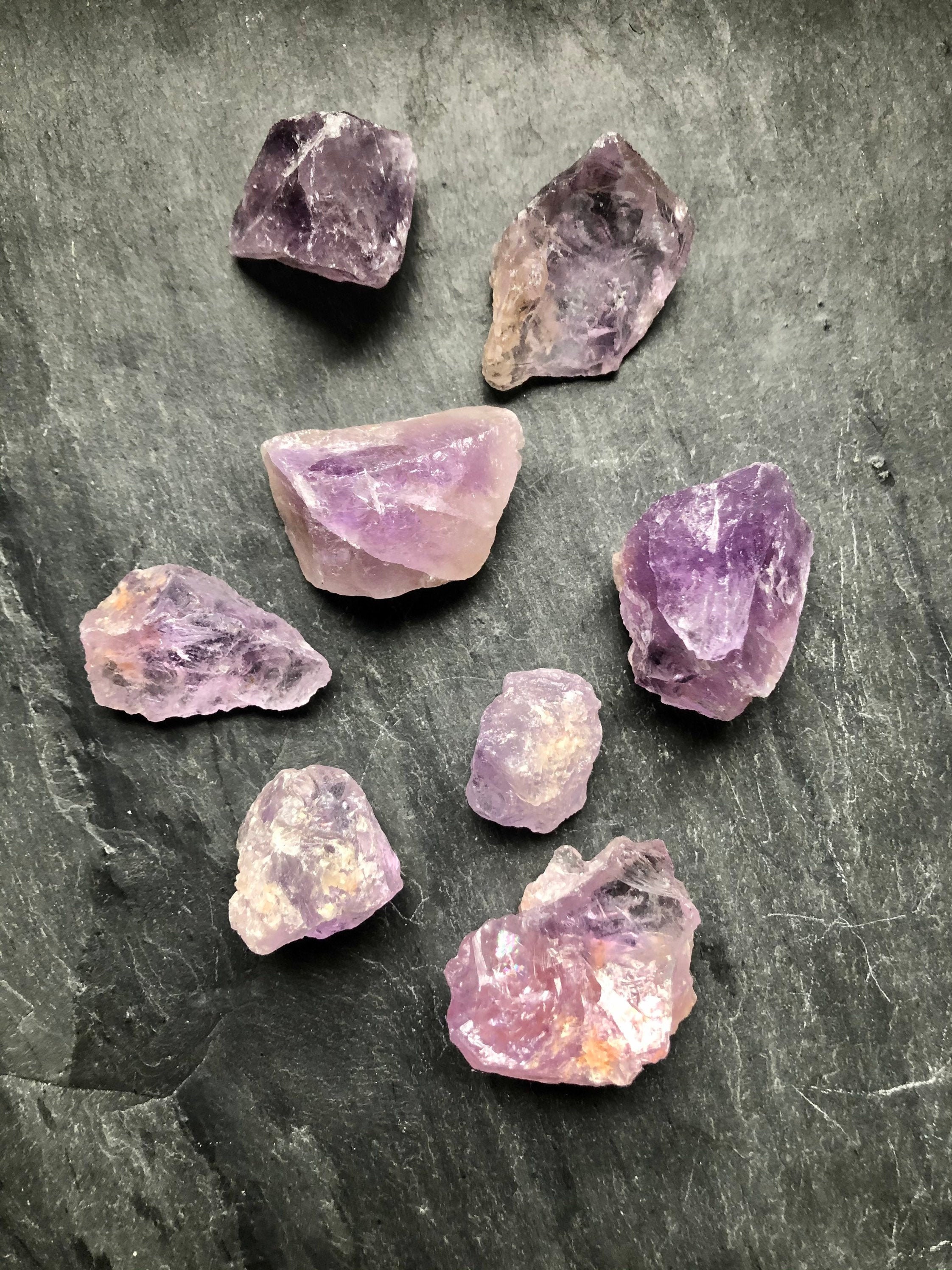 Single Raw Natural Amethyst Crystal Rough Amethyst Stone | Etsy