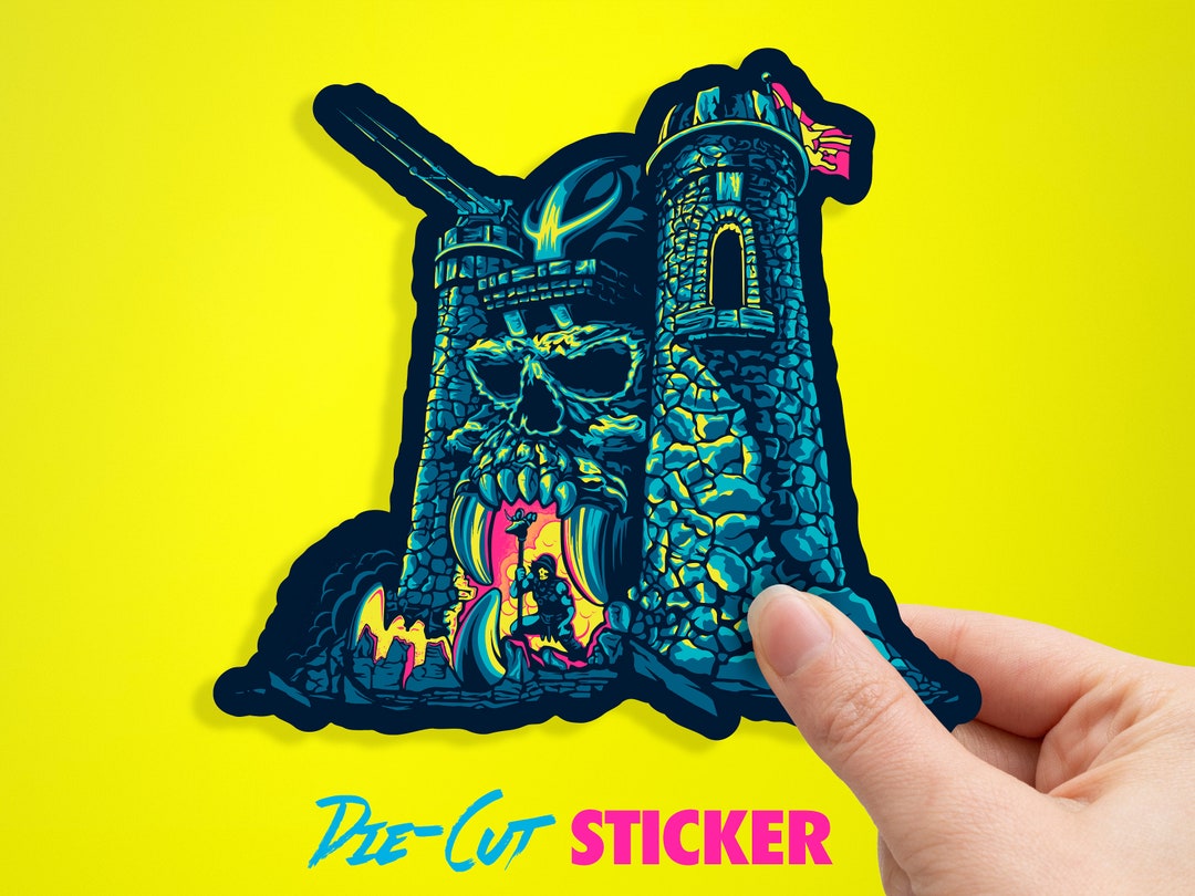 Castle Grayskull Skeletor He-man 80s Cartoon - Die Cut Vinyl Sticker ...