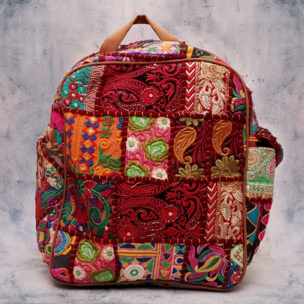 Embroidered Backpack - Etsy