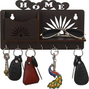 MDF Wood Wall Mounted Designer Key Holders for Wall Decor - Etsy