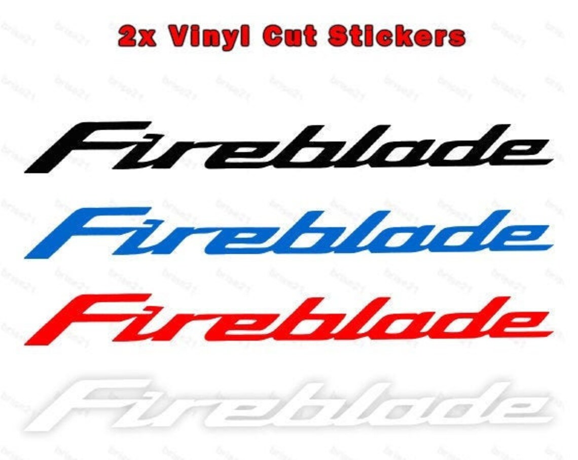 Honda Fireblade Stickers Logo Decal in Vinyl Various Colours & | Etsy