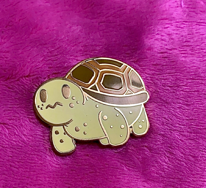 Turtle Enamel Pin - Etsy