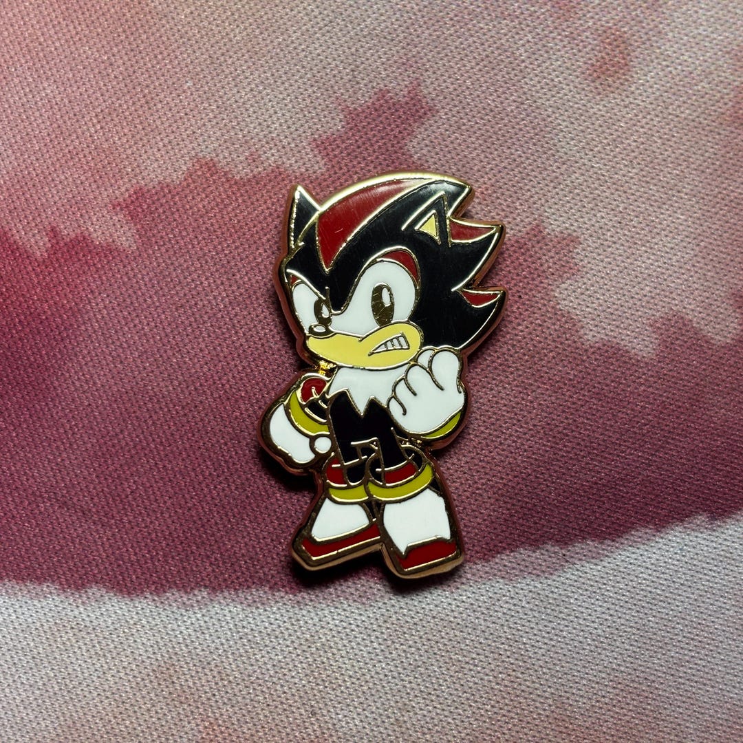 Shadow the Hedgehog Enamel Pin - Etsy