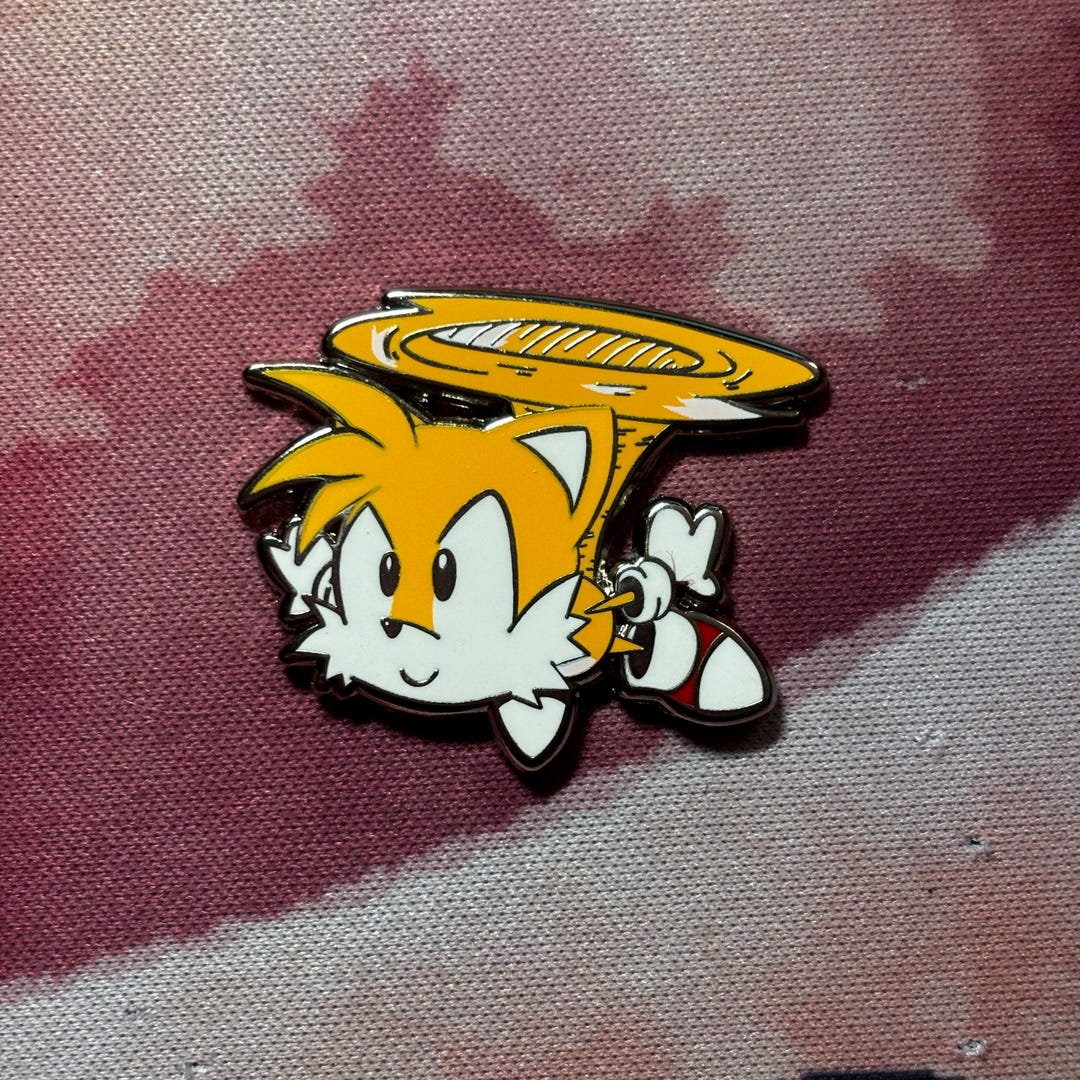 Tails Enamel Pin - Etsy
