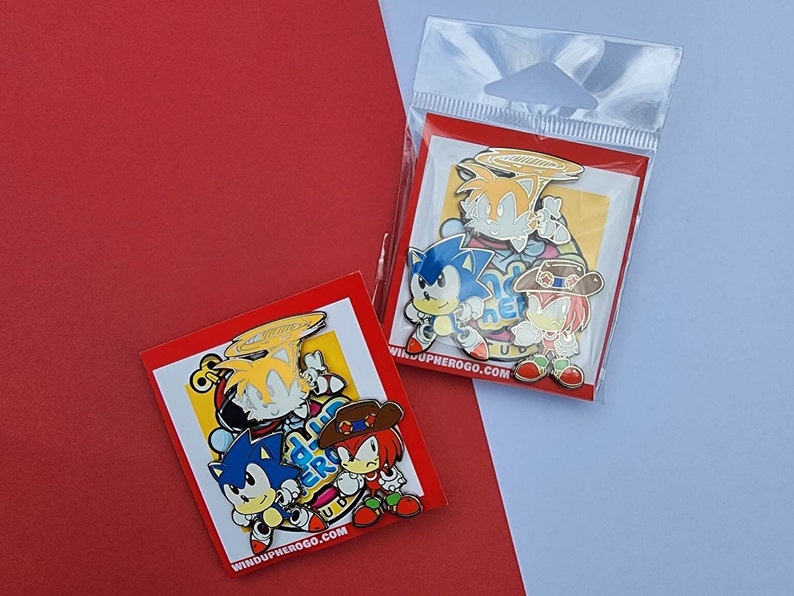 Sonic the Hedgehog Enamel Pin Set - Etsy